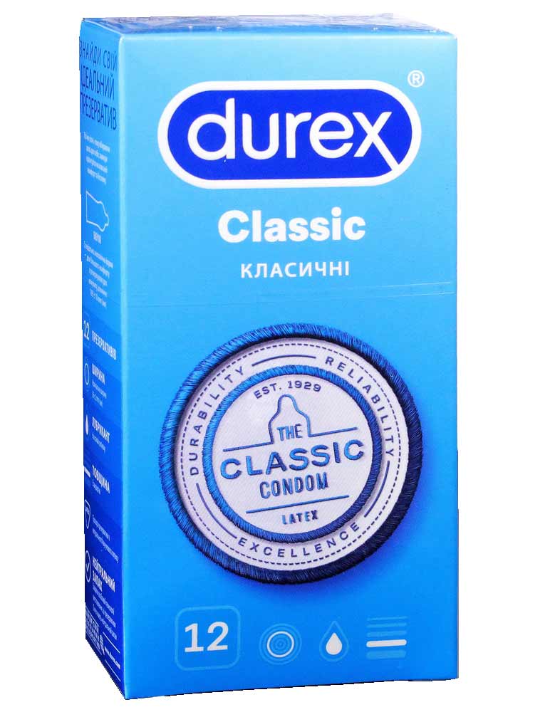 Condoms DUREX 12pc Classic