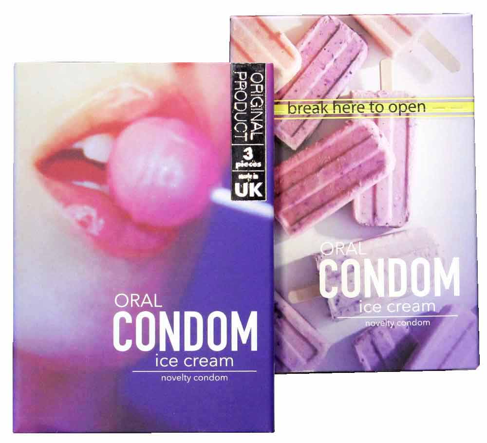 Condoms Egzo Oral 3 шт With Taste And Aroma Icecream For Oral Sex